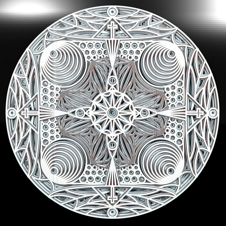 Mandala Ai, Cdr, Pdf, Eps, Svg, Dxf, Dwg File for Laser Cut, Layered ...