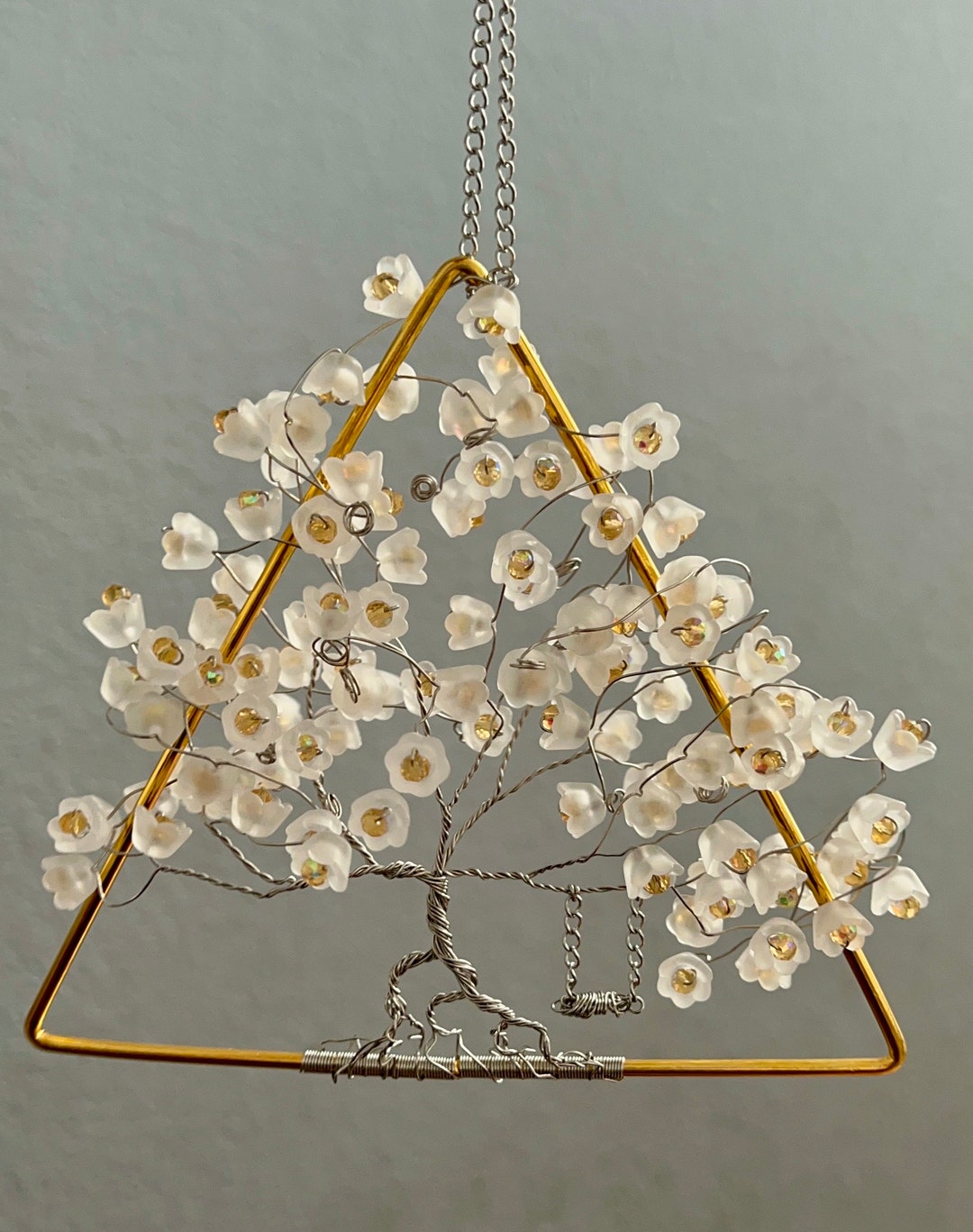 White Blossom Tree of Life - Etsy