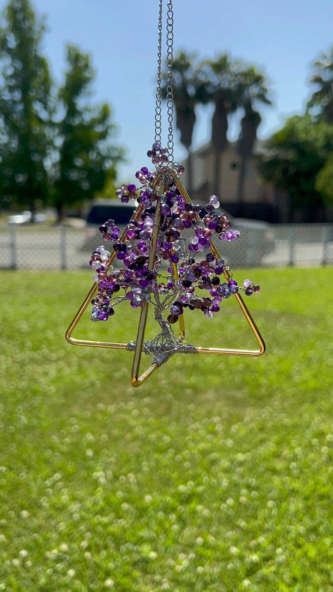 Purple Blossom Tree of Life - Etsy