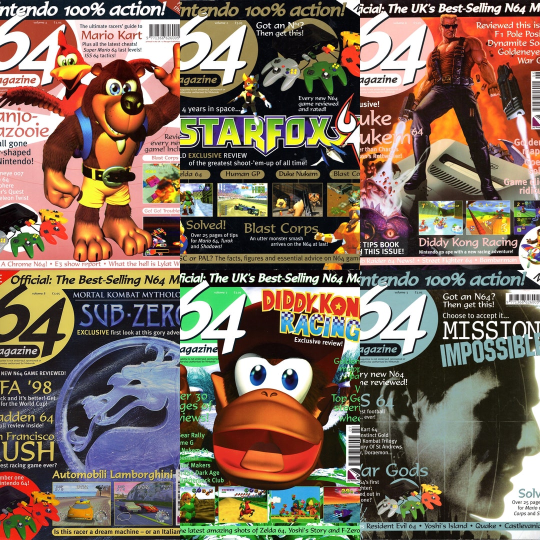 Complete 64 Magazine - Issues 1-54 (N64, 1997-2001) Retro - Etsy