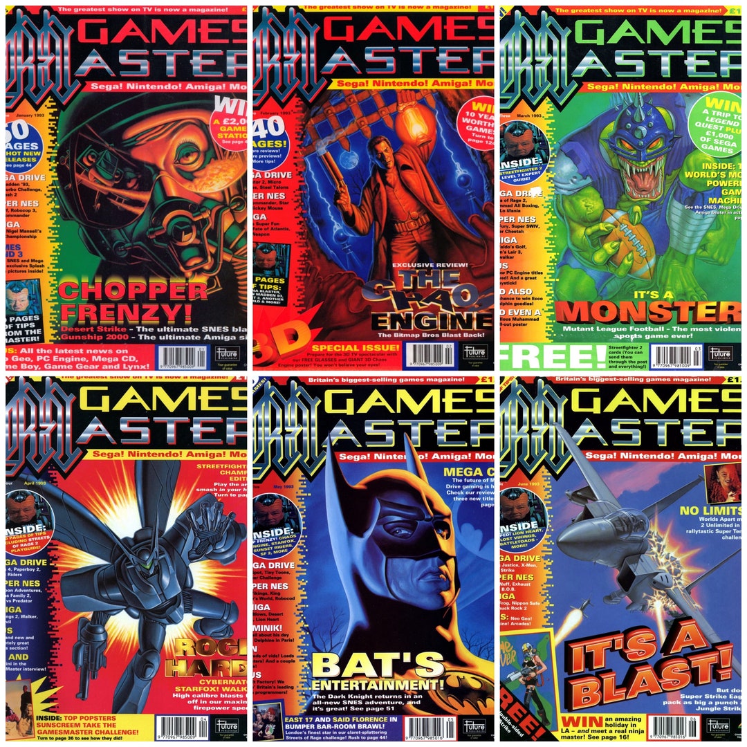 Gamesmaster Magazine (301 Issues + Extras) Games Master PDF - Etsy