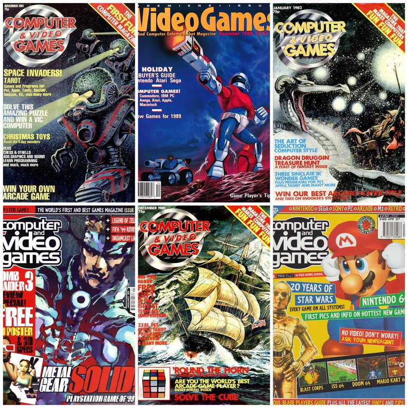 Computer and Video Games Magazine (CVG, C&VG) (236 Issues + Extras) PDF - Etsy