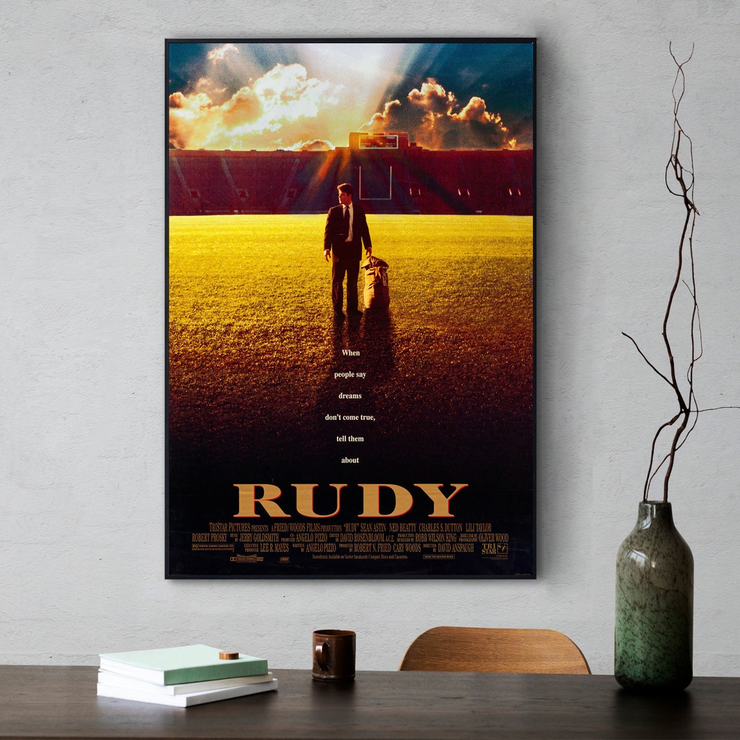 Rudy Movie Poster, High Quality Canvas Poster, Holiday Gifts - Etsy