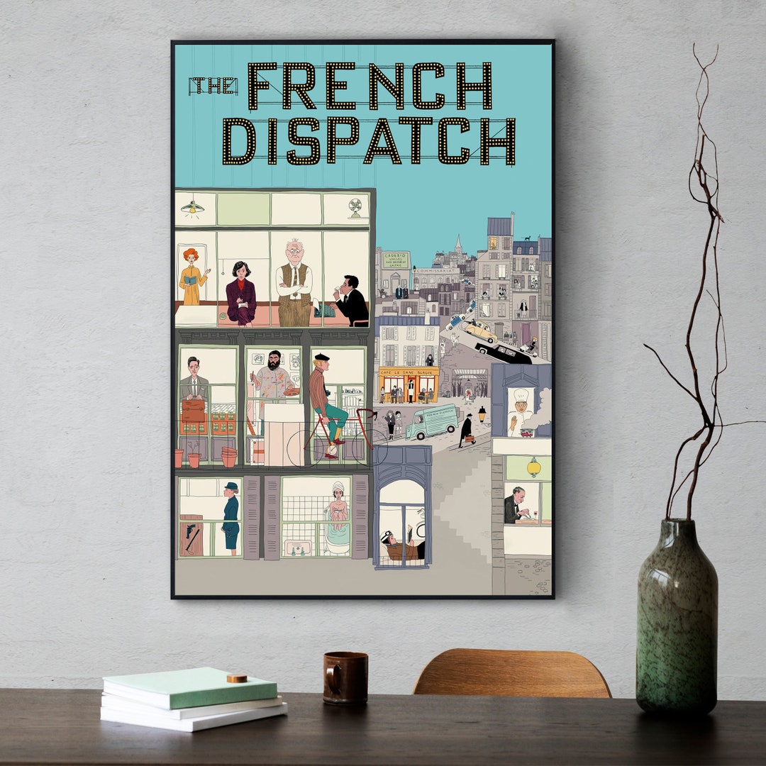 The French Dispatch Movie Poster, High Quality Canvas Poster, Holiday ...