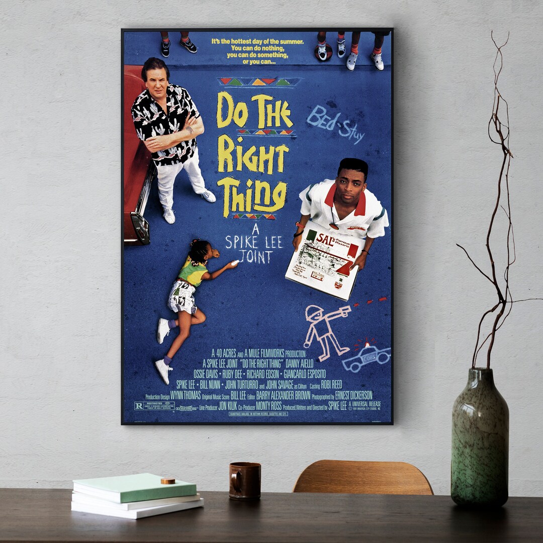 Do the Right Thing Movie Poster, High Quality Canvas Poster, Holiday ...
