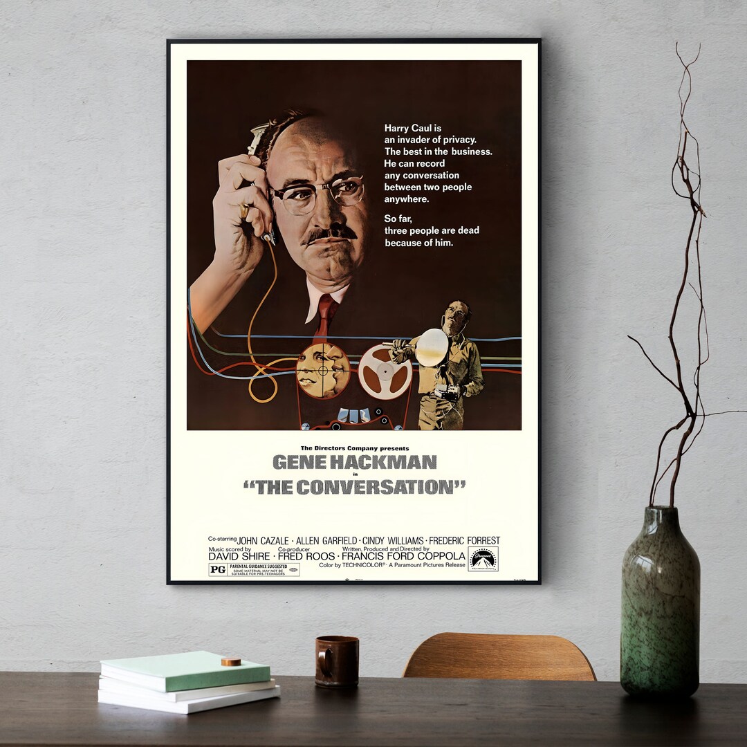 The Conversation Movie Poster, High Quality Canvas Poster, Holiday ...