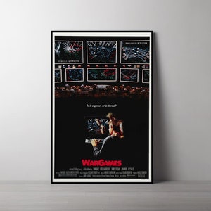 War Games Movie Poster, High Quality Canvas Poster, Holiday Gifts - Etsy