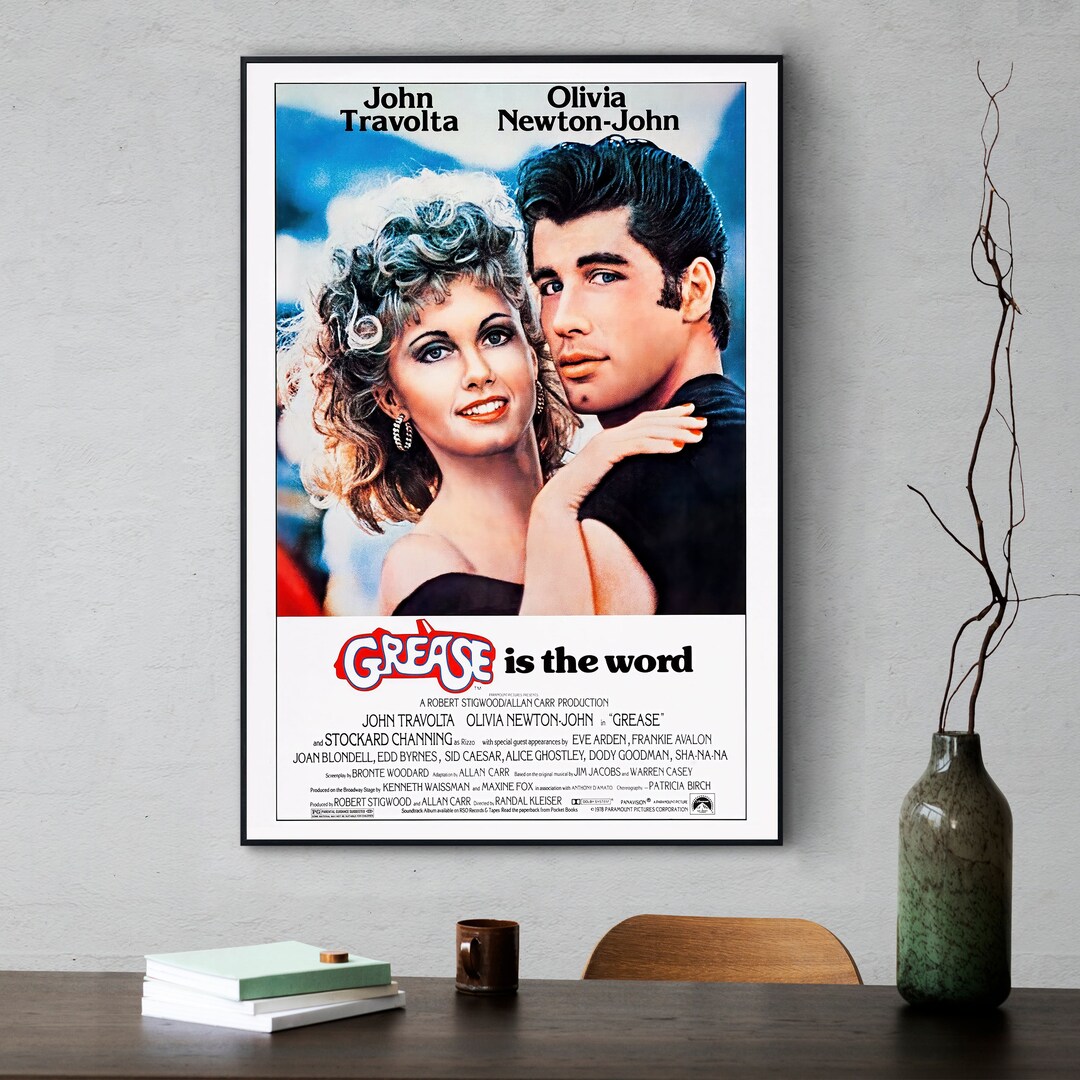Grease Movie Poster, High Quality Canvas Poster, Holiday Gifts - Etsy