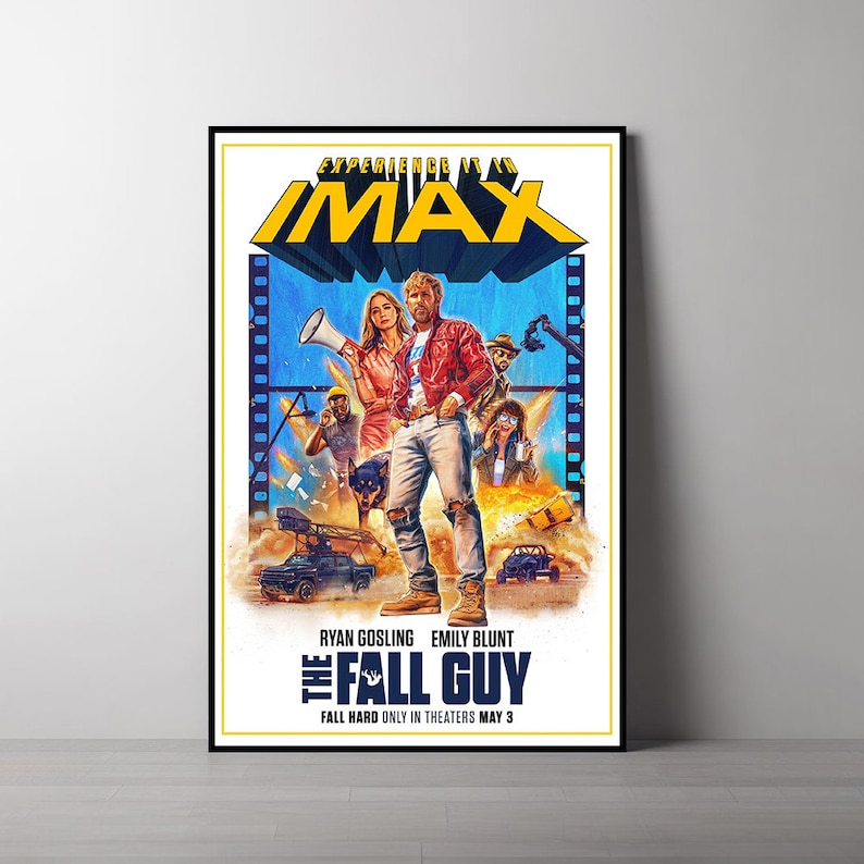 The Fall Guy Movie Poster, High Quality Canvas Poster, Holiday Gifts - Etsy