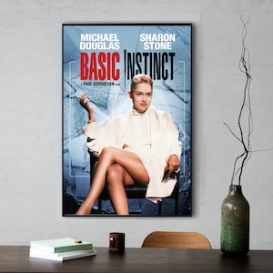 Basic Instinct Movie Poster, High Quality Canvas Poster, Holiday Gifts ...