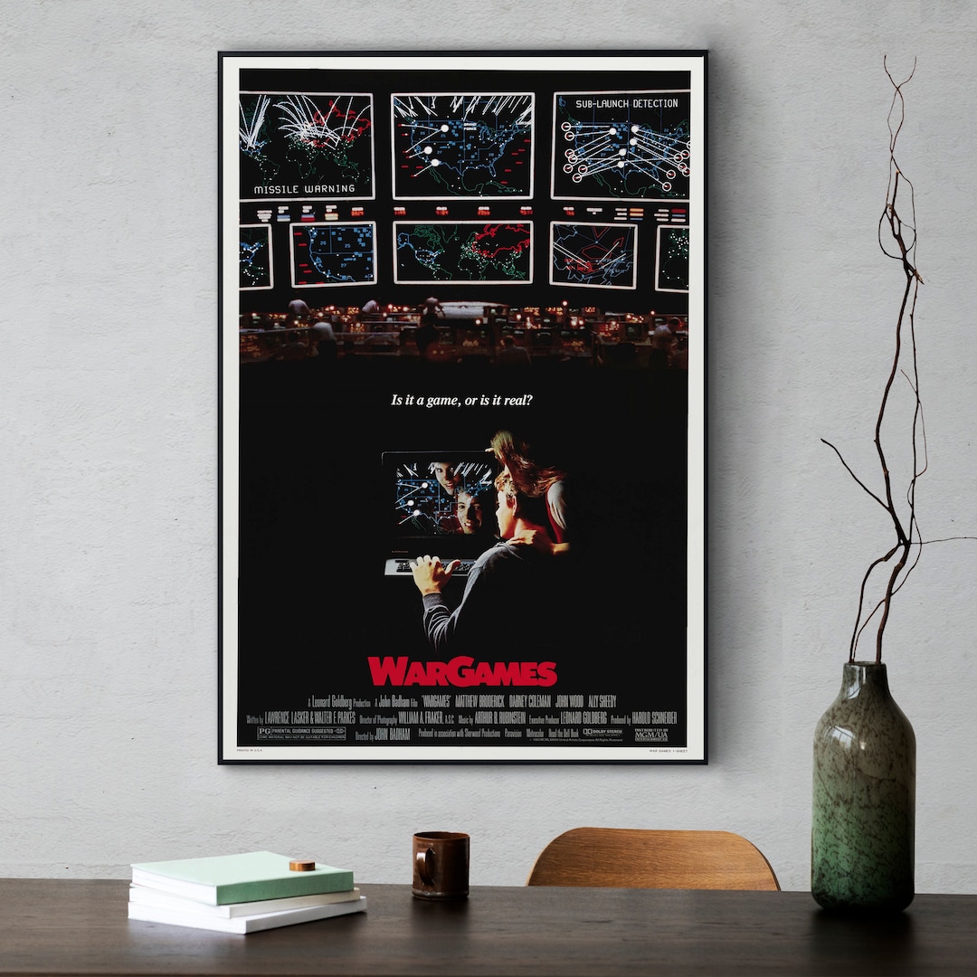 War Games Movie Poster, High Quality Canvas Poster, Holiday Gifts - Etsy