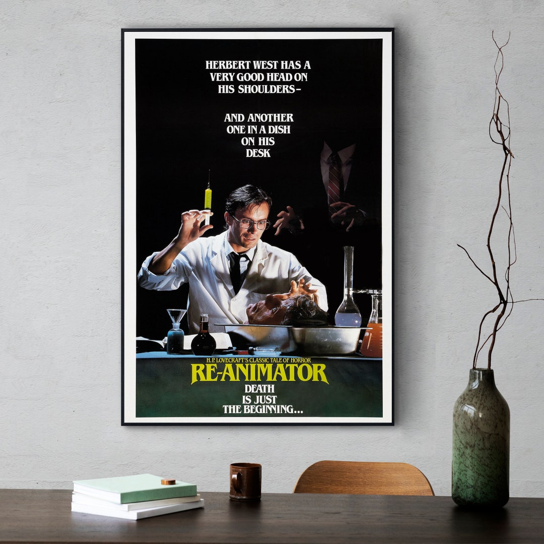 Re-animator Movie Poster, High Quality Canvas Poster, Holiday Gifts - Etsy