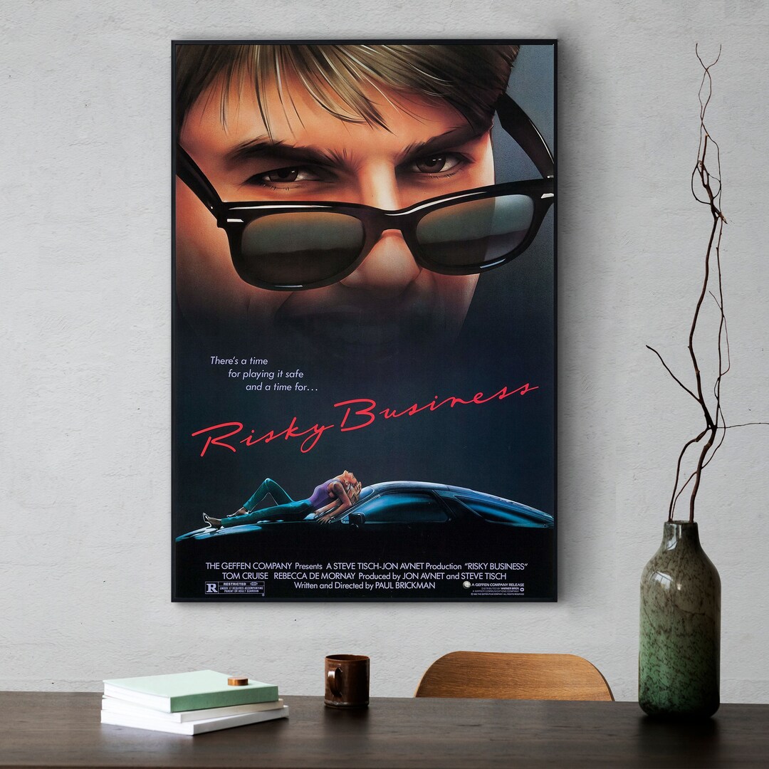 Risky Business Movie Poster, High Quality Canvas Poster, Holiday Gifts ...