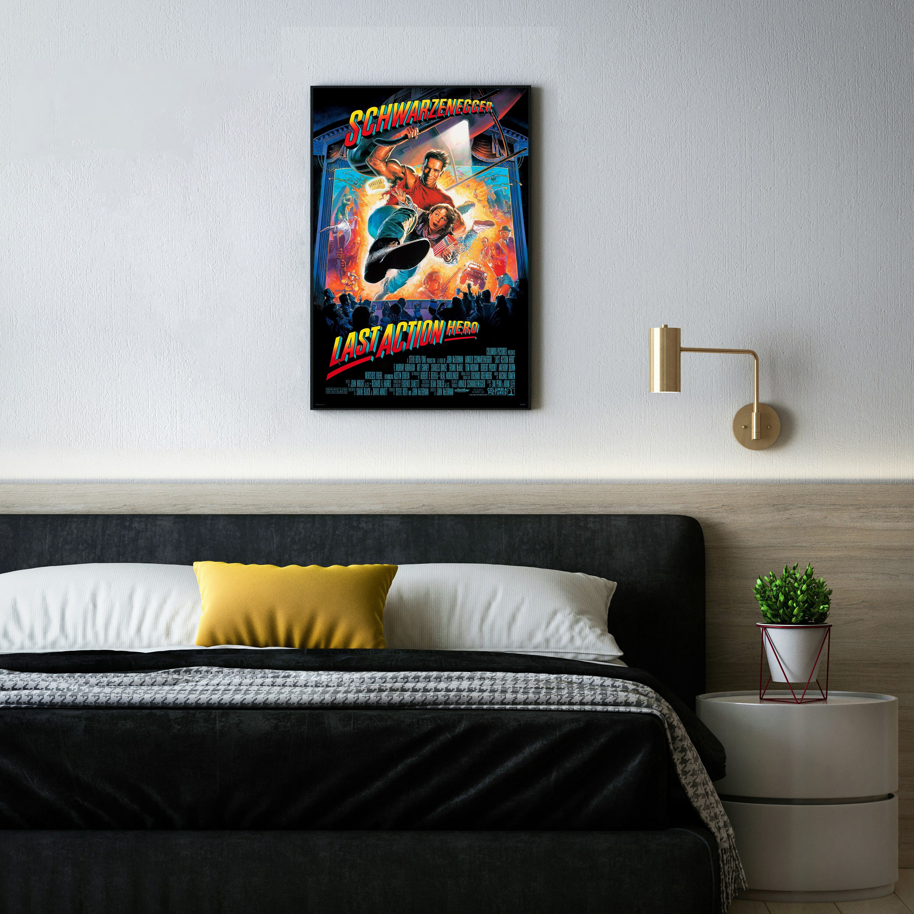 Last Action Hero Movie Poster, High Quality Canvas Poster, Holiday ...