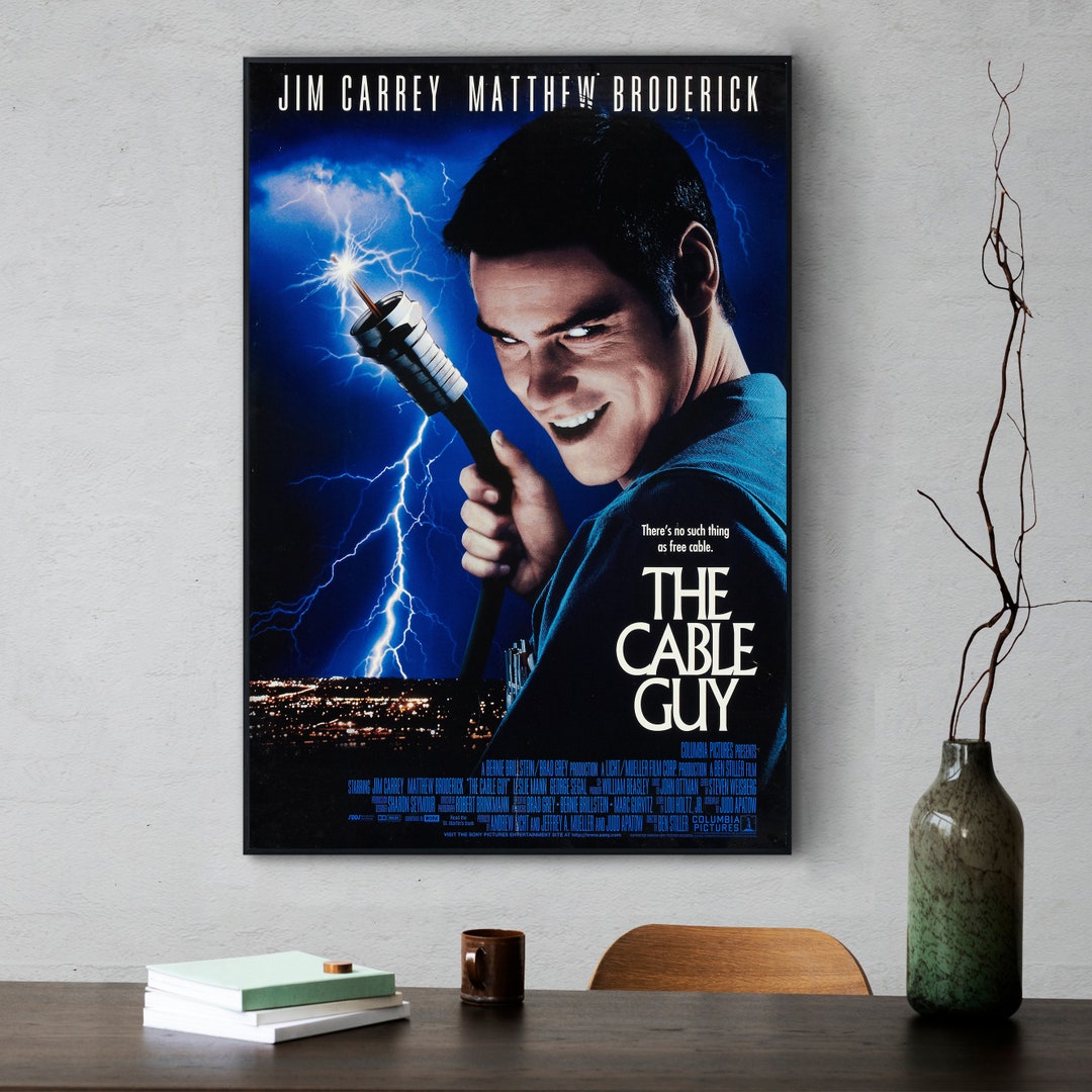 The Cable Guy Movie Poster, High Quality Canvas Poster, Holiday Gifts ...