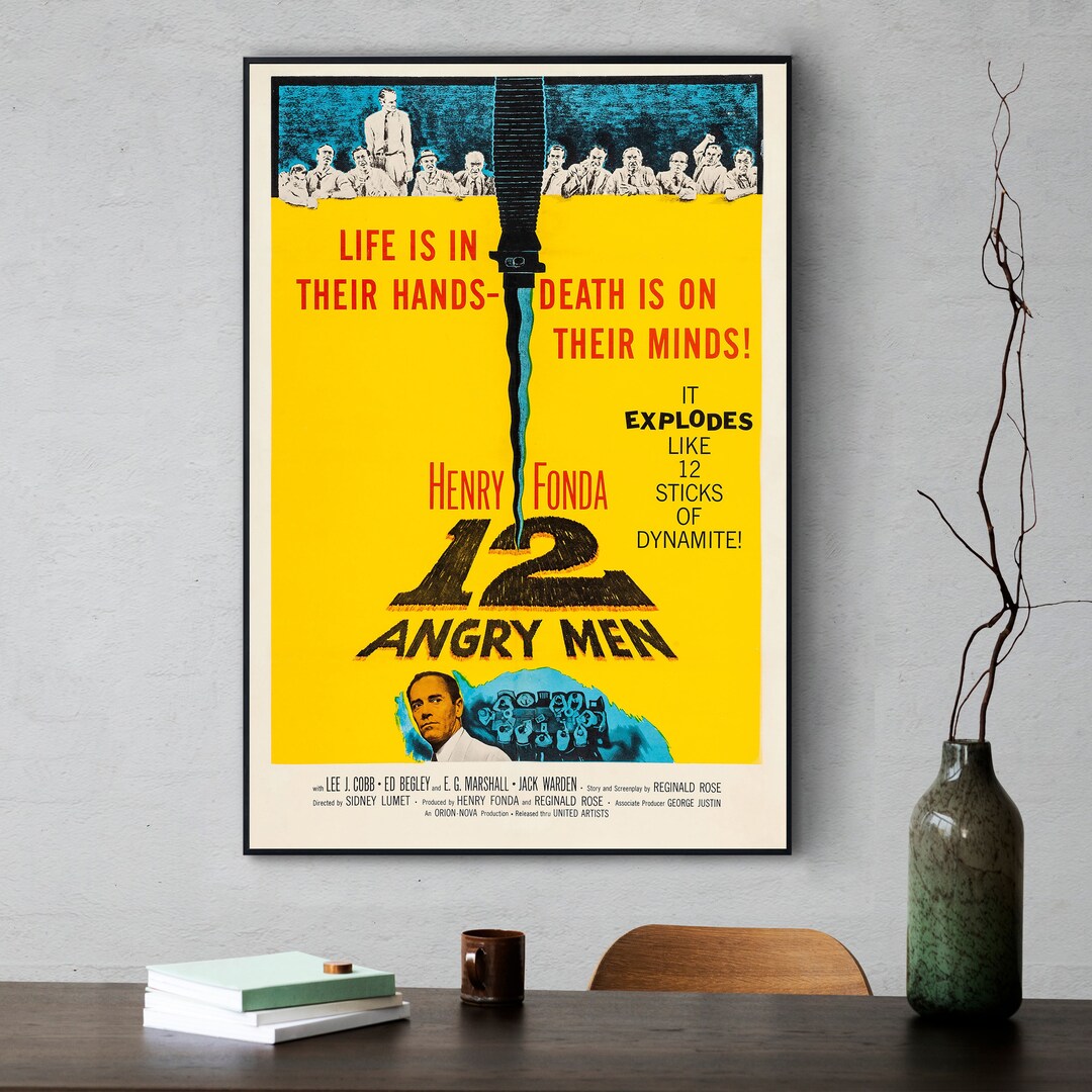 12 Angry Men Movie Poster, High Quality Canvas Poster, Holiday Gifts - Etsy