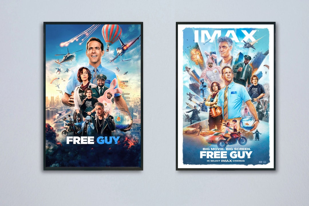 Free Guy Movie Poster, High Quality Canvas Poster, Holiday Gifts - Etsy