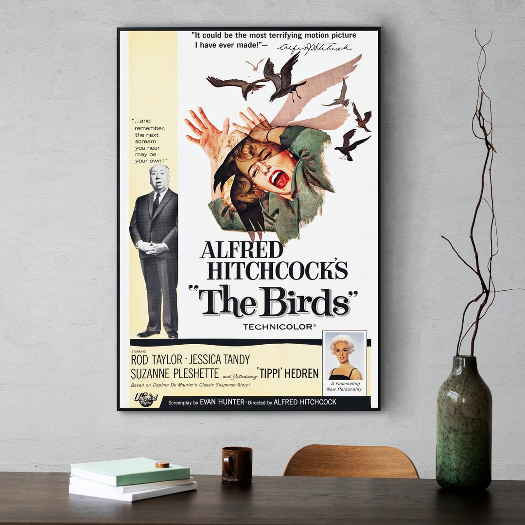 The Birds Movie Poster, High Quality Canvas Poster, Holiday Gifts - Etsy
