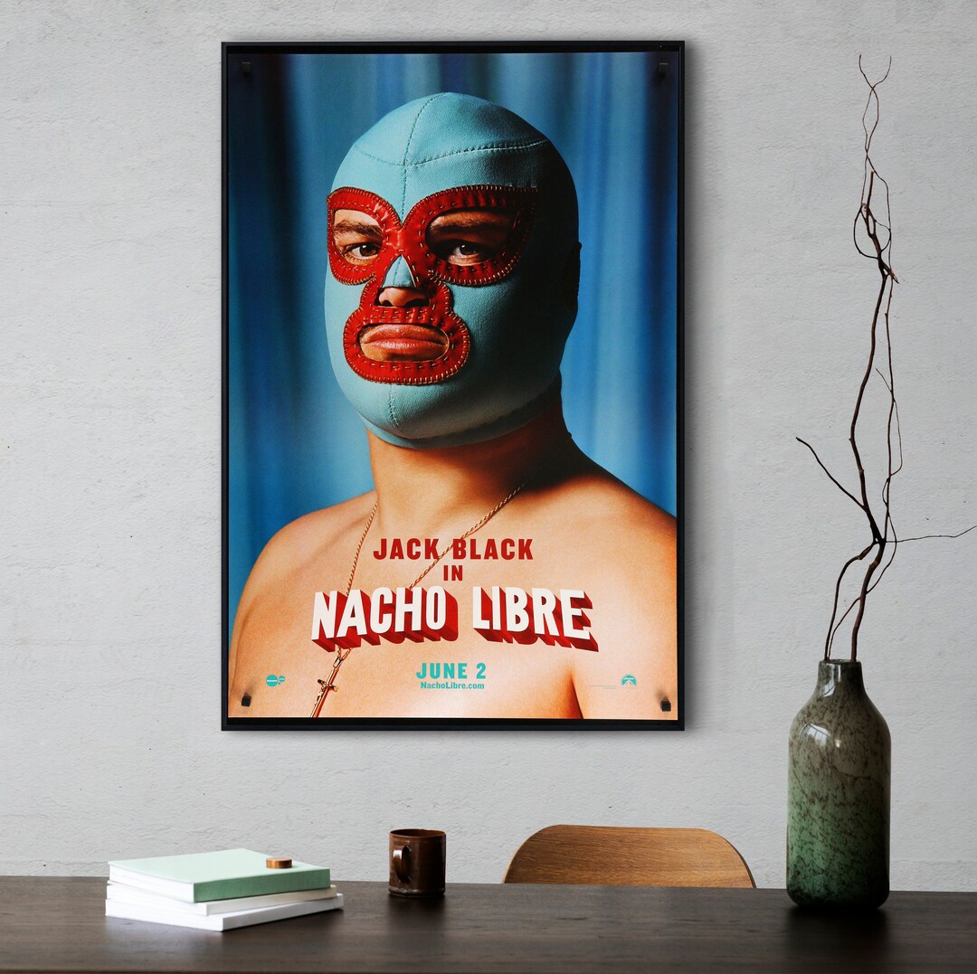 Nacho Libre Movie Poster, High Quality Canvas Poster, Holiday Gifts - Etsy