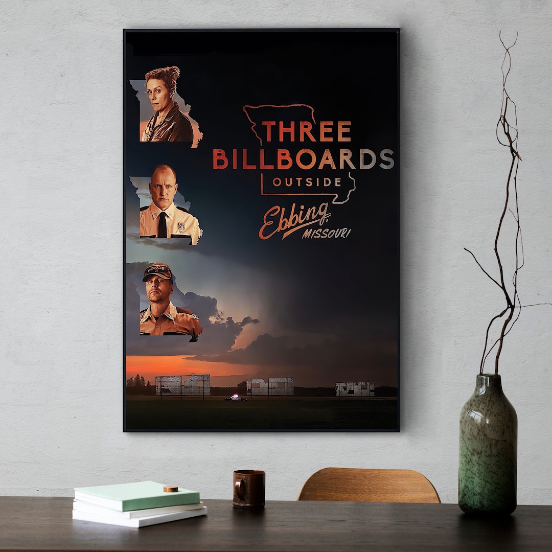 Three Billboards Outside Ebbing, Missouri Movie Poster, High Quality ...