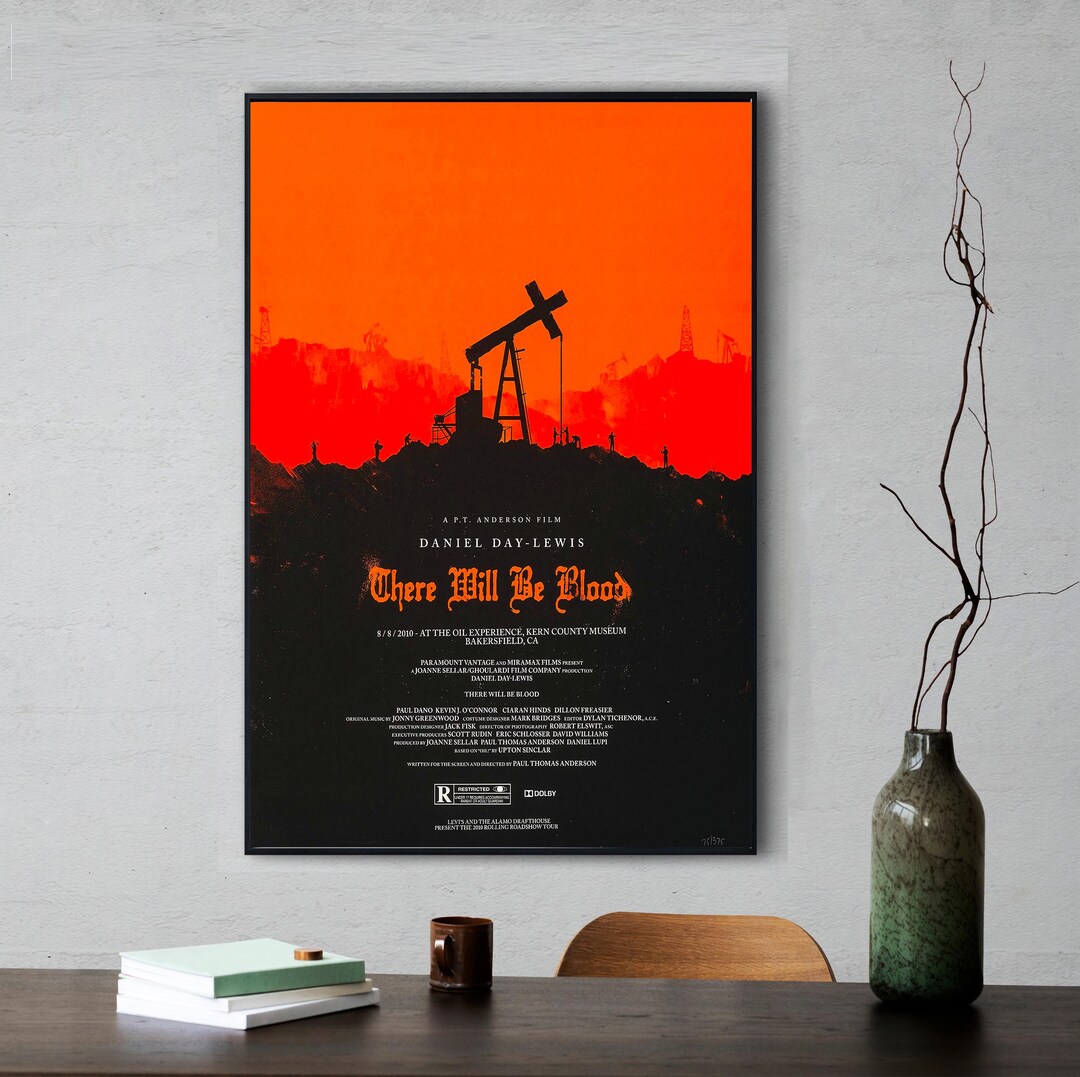 There Will Be Blood Movie Poster, High Quality Canvas Poster, Holiday ...