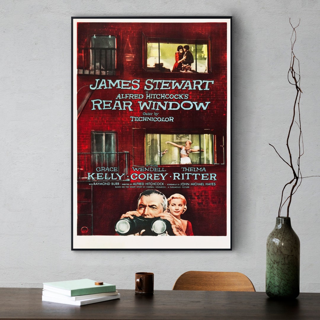 Rear Window Movie Poster, High Quality Canvas Poster, Holiday Gifts - Etsy