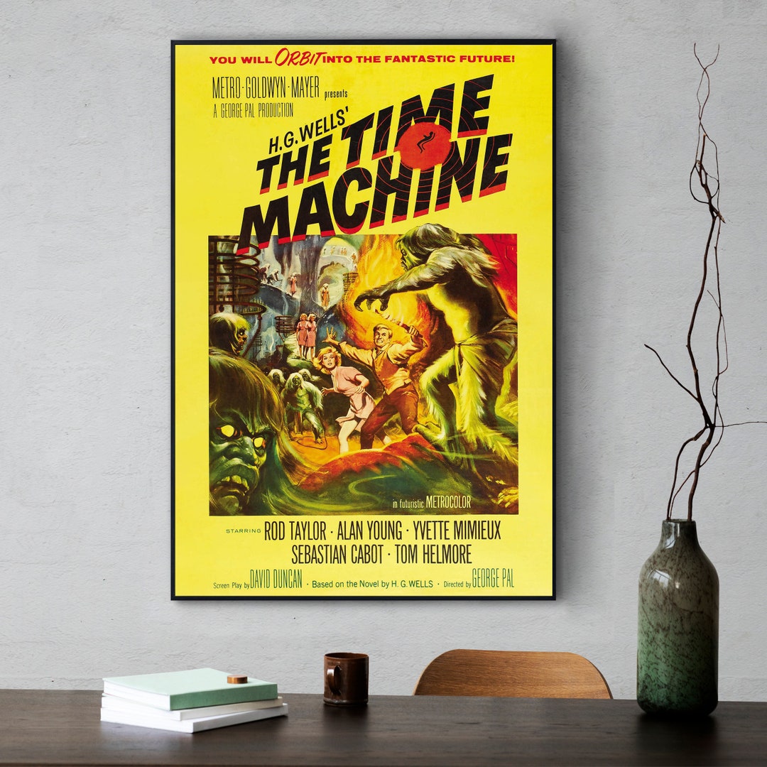 The Time Machine Movie Poster, High Quality Canvas Poster, Holiday ...