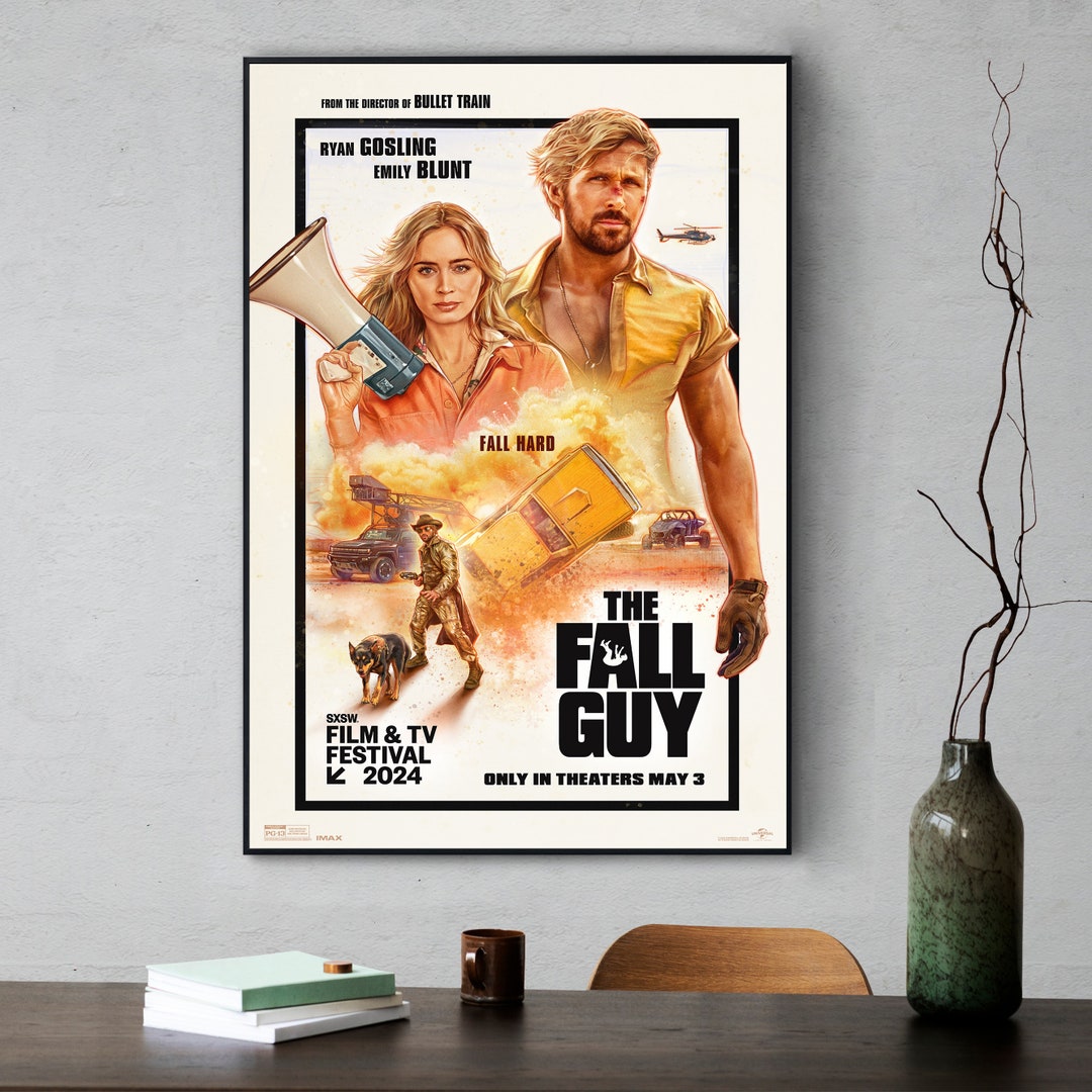The Fall Guy Movie Poster, High Quality Canvas Poster, Holiday Gifts - Etsy