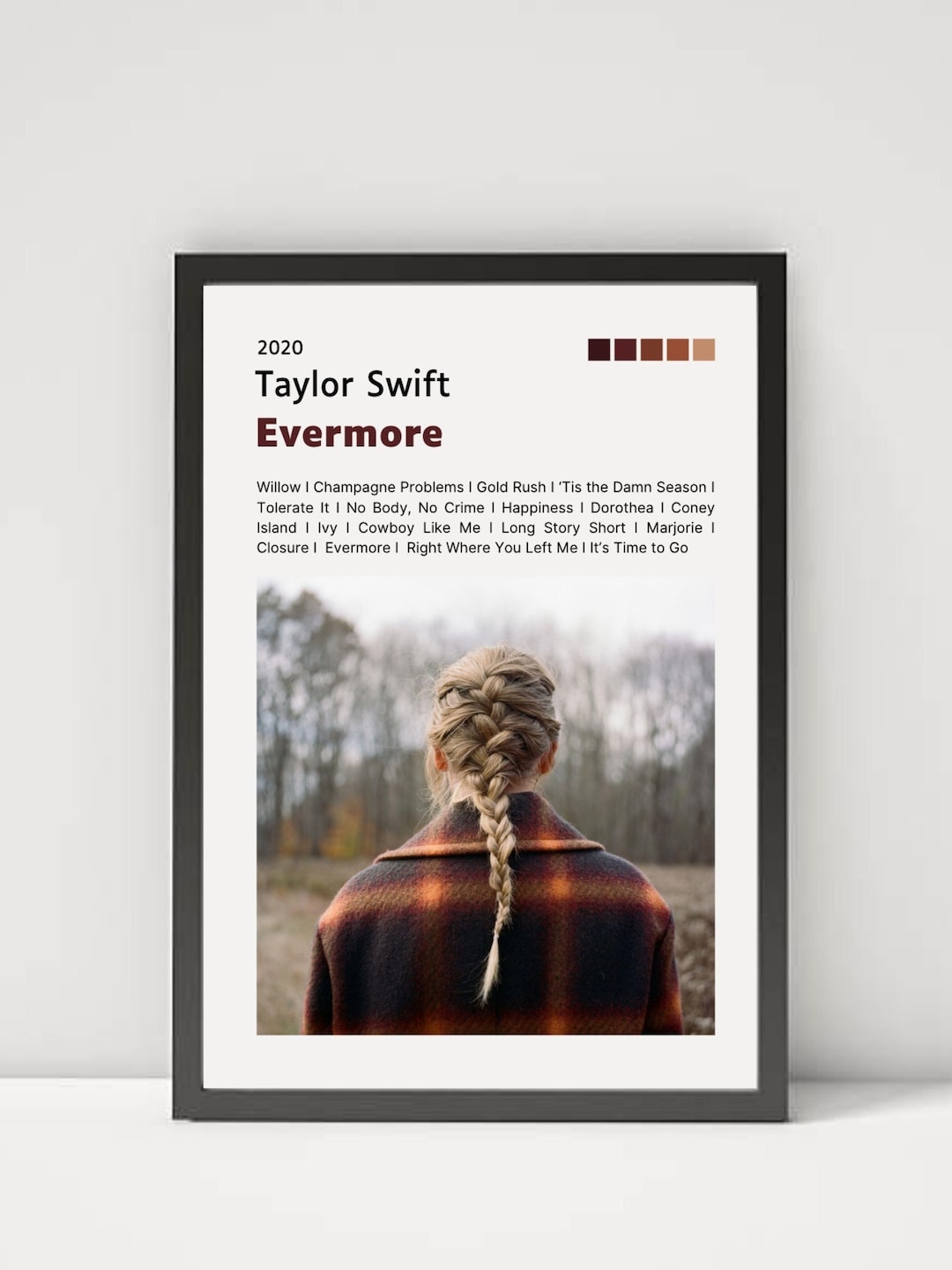 Taylor Swift Evermore Album Cover, Digital Cover of Evermore by Taylor ...