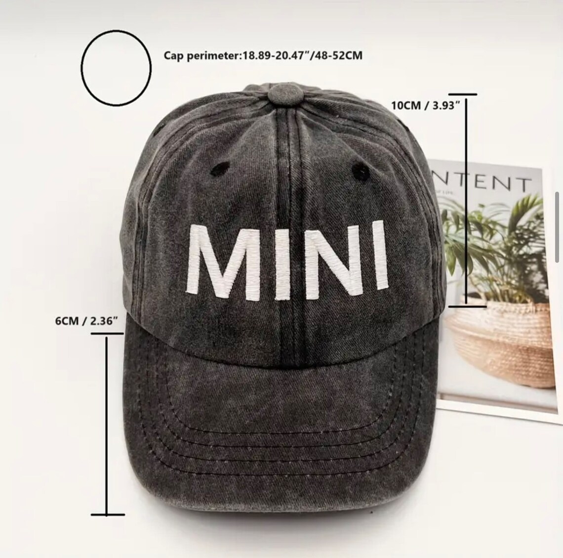 MOM DAD MINI Family Caps, Baseball Cap in Grey Washed, Outdoor Cap - Etsy