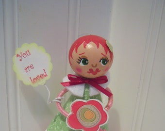 Hand Painted Wooden Clothes Pin Doll - Etsy