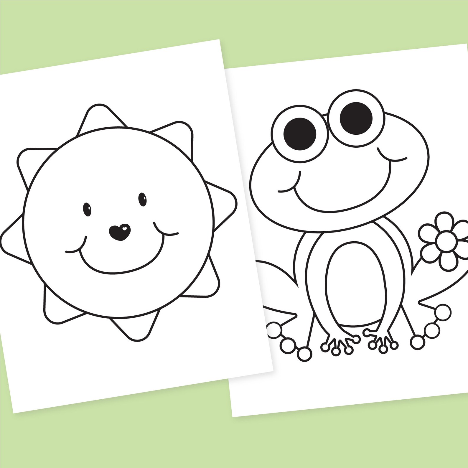 Spring Easy Coloring Pages for Kids-printable Spring Coloring Pages for ...