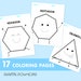 17 Shapes Coloring Pages, Worksheets for Kids, Learning Shapes ...