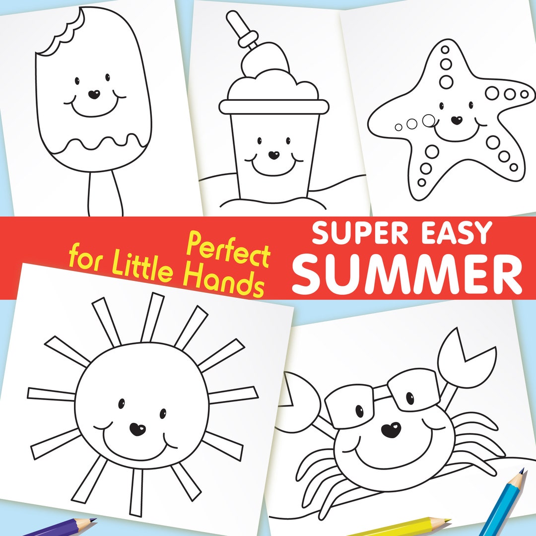 70 Summer Printable Coloring Pages for Kids, Toddlers, Preschoolers ...