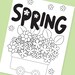 33 Spring Easy Coloring Pages for Kids, Printable Spring Coloring Pages ...