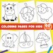60 Printable Coloring Pages for Kids, Toddlers, Preschoolers, Coloring ...