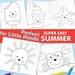 70 Summer Printable Coloring Pages for Kids, Toddlers, Preschoolers ...