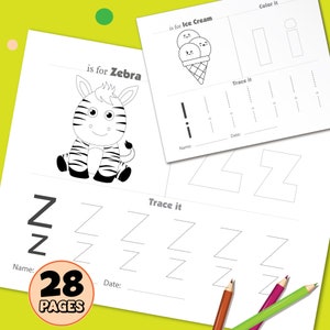 Printable Alphabet Coloring Pages Worksheets for Kids, Toddlers ...