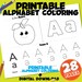 Printable Alphabet Coloring Pages Worksheets for Kids, Toddlers ...
