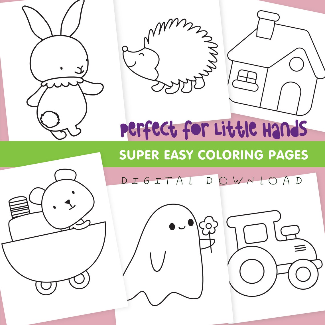 51 Printable Easy Coloring Pages for Kids, Toddlers, Preschoolers ...