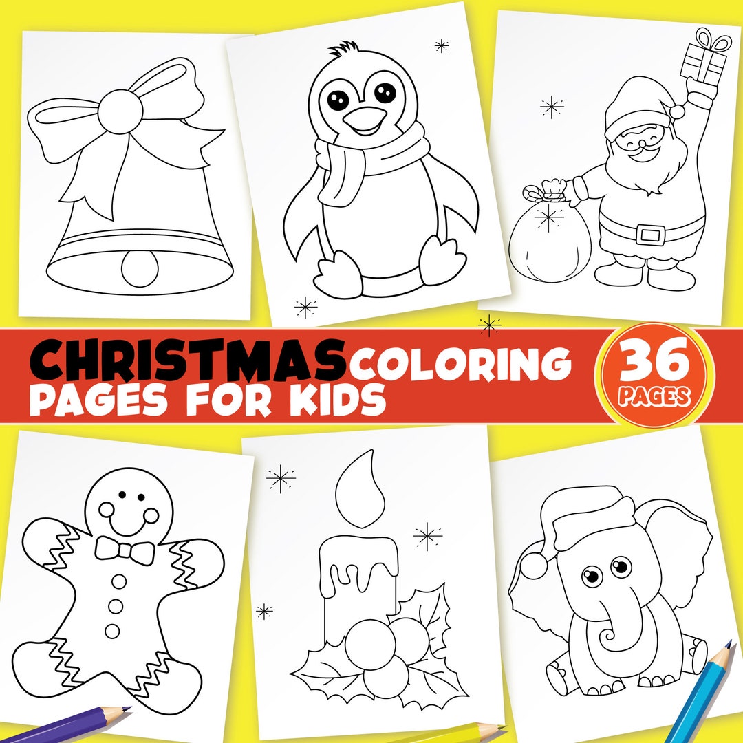 Coloring Christmas Cards PRINTABLE, Christmas Kids Coloring Book ...
