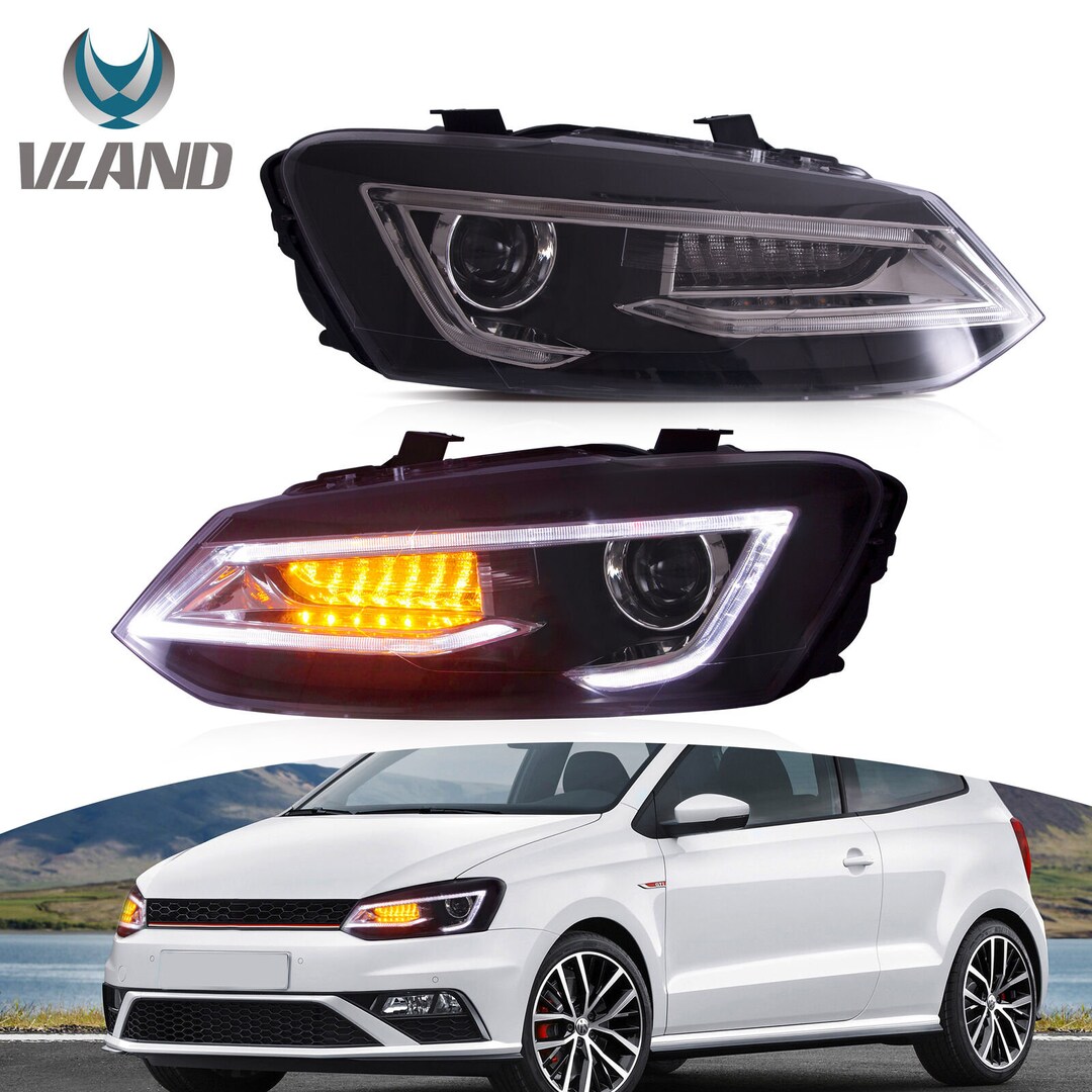 LED Headlights W/sequential Indicator for 2011 12-2017 VW Volkswagen ...