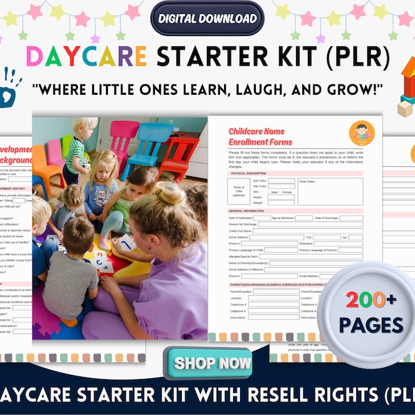 Daycare Starter Kit - Etsy