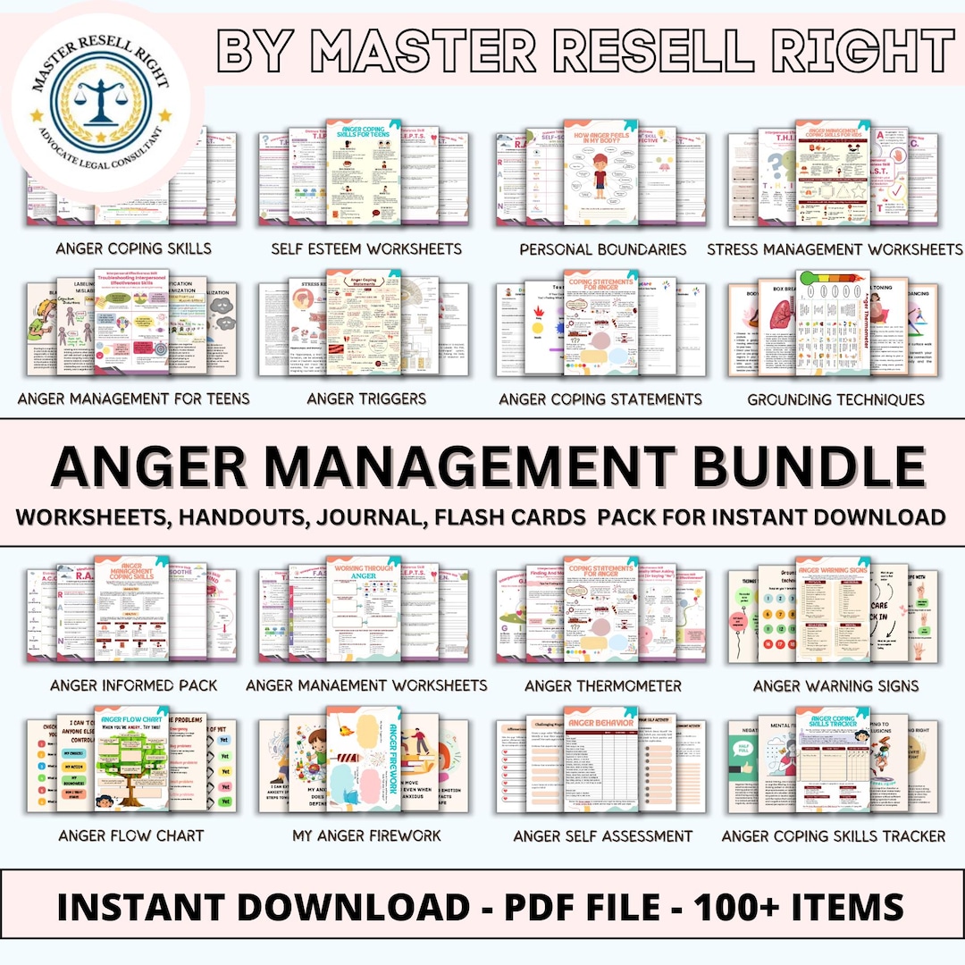 Anger Management Bundle for Teens and Adults. A Look Inside Your Brain ...