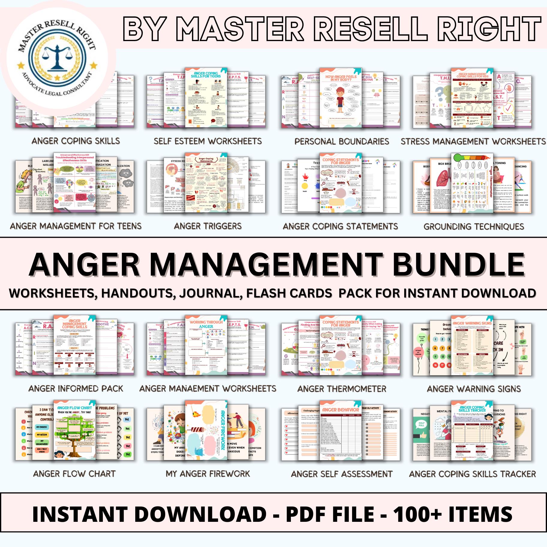 Anger Management Bundle for Teens and Adults. A Look Inside Your Brain ...