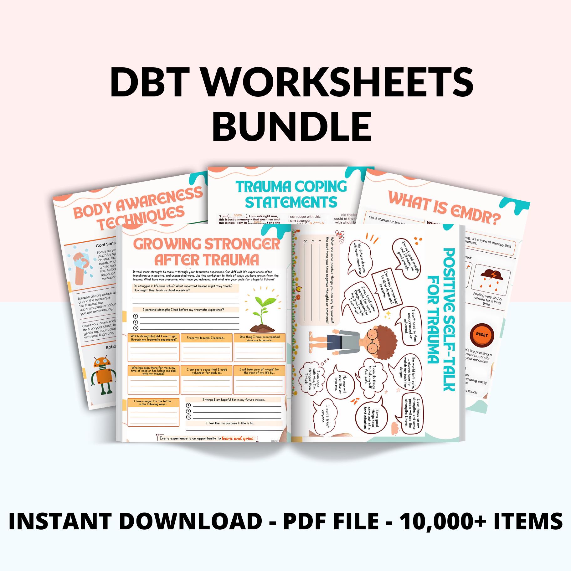 Teen Mental Health Mega Bundle, Therapy Worksheets, Healing Journey ...