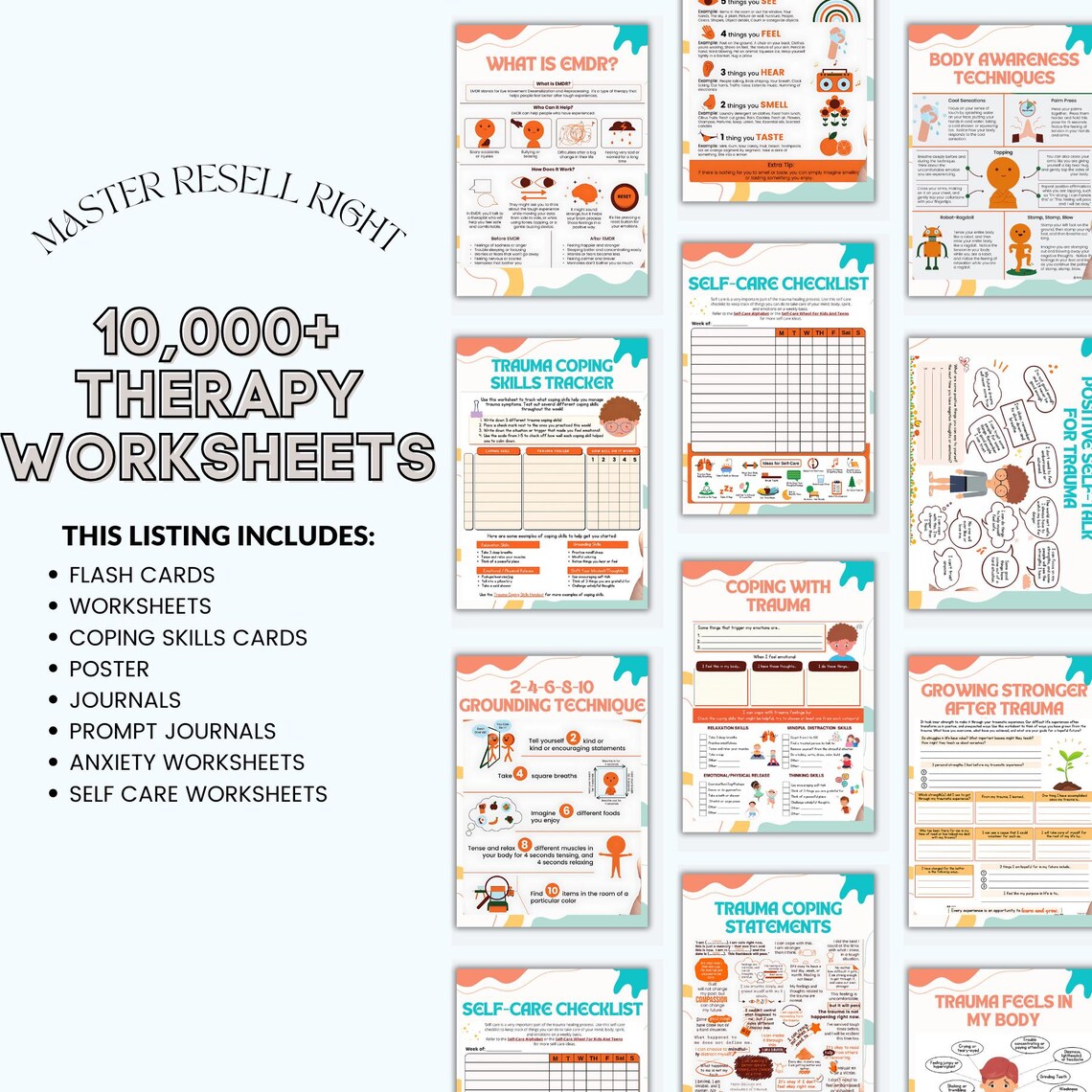 Therapy Bundle, Psychology Worksheets, Internal Family Systems, DBT ...