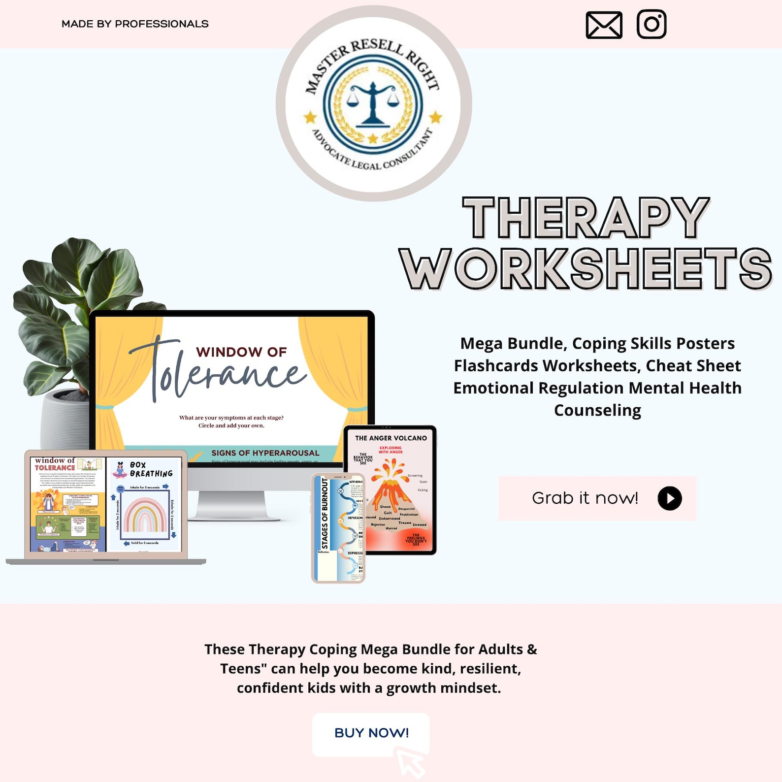 Therapy Bundle, Psychology Worksheets, Internal Family Systems, DBT ...