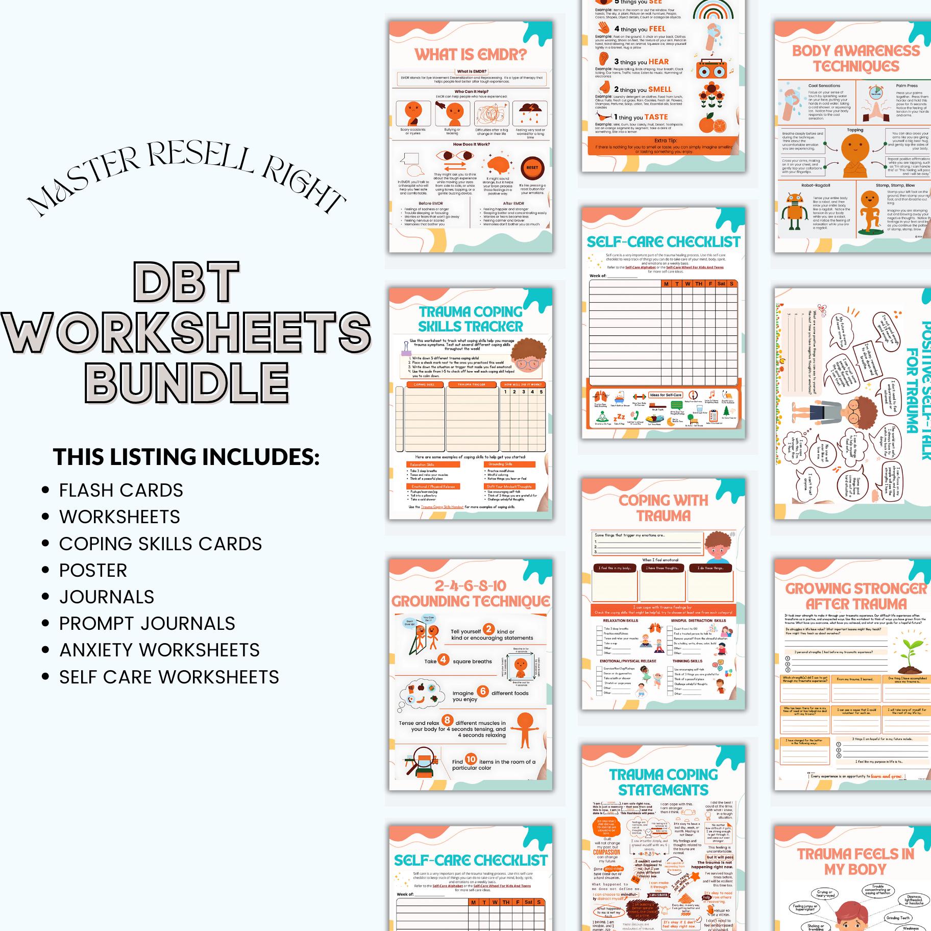 DBT Mega Bundle. Dialectical Behavior Therapy. Distress Tolerant Skills ...