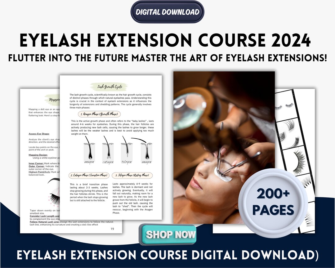 Eyelash Extension Training Manual Instant Download - Etsy